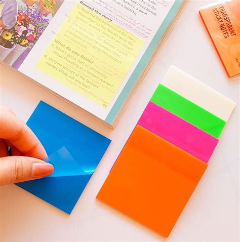 لیام استور استیک نوت شفاف رنگی