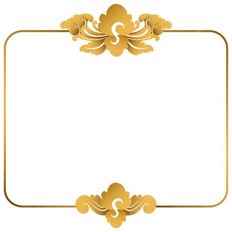 Gold Border Design Vector Hd Png Images Balinese Ornament Border