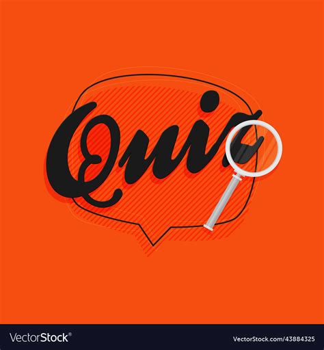 Quiz Related Concept Royalty Free Vector Image