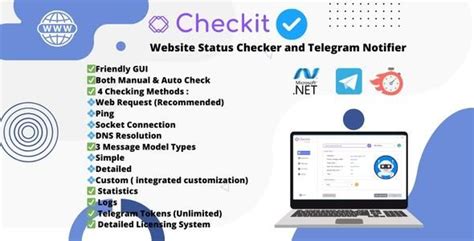 Checkit Website Status Checker And Telegram Notifier Code Market