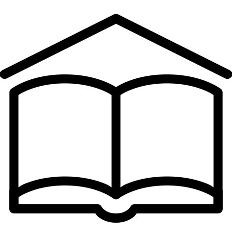 School Map Icon Clear Symbols For Educational Locations