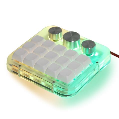 HamGeek Macro Custom Keyboard Mechanical Keyboard Transparent Shell RGB Light Keys