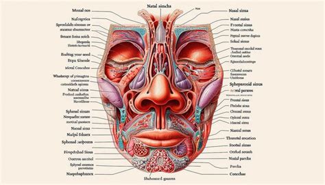 A Poster Showing The Anatomy Of A Human Face Premium Ai Generated Image