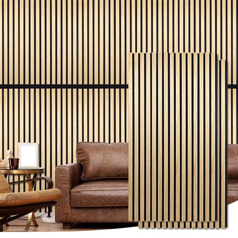 Buy 2 Pack Wood Wall Panels 472” X 236 Wood Slat Wall Panel For
