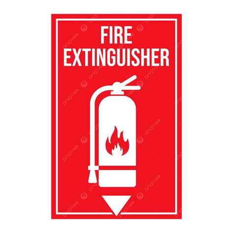 Fire Extinguisher Sign Vector Fire Extinguisher Sign Fire
