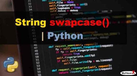 Python La méthode String upper WayToLearnX