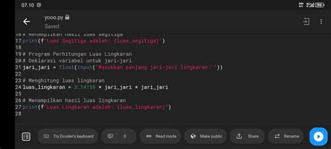 Latihan 7 Konversi Tipe Data Dalam Bahasa Python