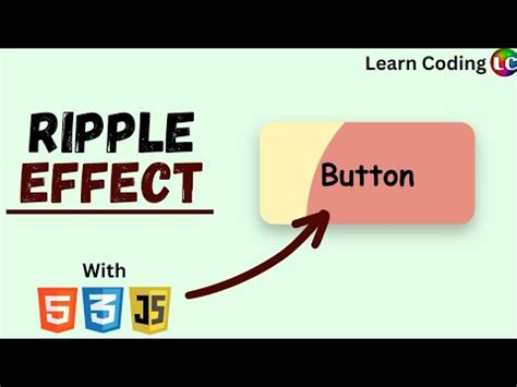 How to Create a Custom Ripple Button Using HTML CSS Javascript | Mini-Project 1 | #javascript ...