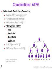 CombATPG PODEM Pdf Combinational ATPG Deterministic Test Pattern Generation Boolean