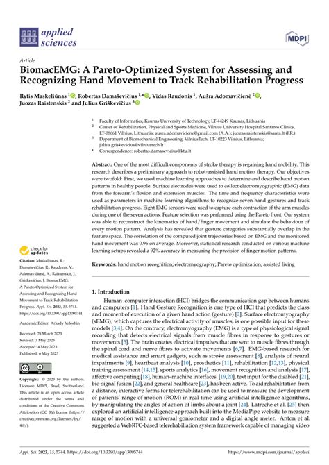 pdf biomacemg a pareto optimized system for assessing and
