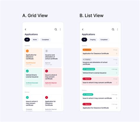 grid or list context in the comments section r ui design