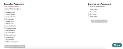 I Added Students To A Class Roster Where Texts Had Already Been