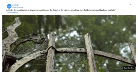 Pxcode React Demo Codesandbox