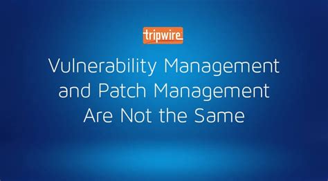 Shohiny Amin On Linkedin Vulnerability Management And Patch Management Are Not The Same