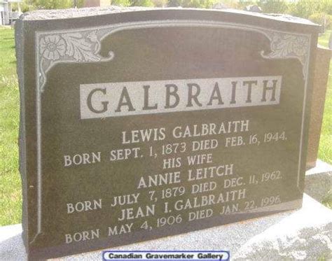 Ann “annie” Leitch Galbraith 1879 1962 Find A Grave Memorial