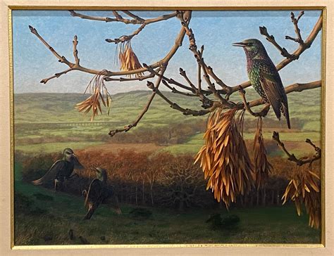 Raymond C Boothe Starlings In A Winter Landscape 1976 For Sale At
