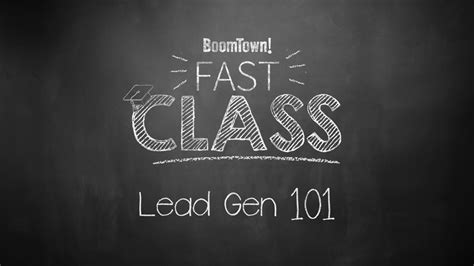 Fast Class Episode 01 Lead Generation Boomtown