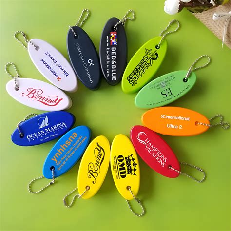 Custom Promotional Pu Foam Oval Floating Rite Keychain For Taways Geekercreate