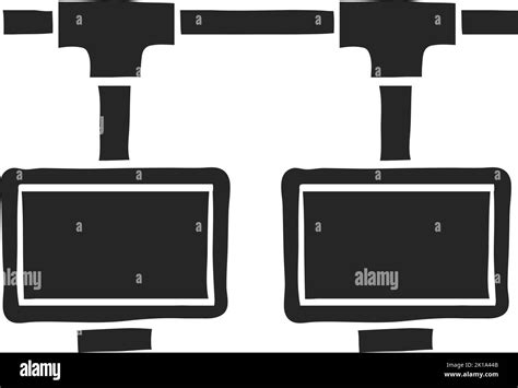 Hand Drawn Local Area Network Vector Illustration Stock Vector Image And Art Alamy