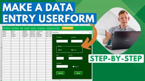 Jacob Mullis On Linkedin Mastering Vba Excel Step By Step Userform Creation Tutorial A Z Guide