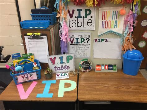 Vip Table In The Classroom