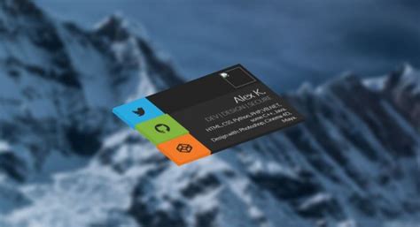 20 Css Business Card Ui Design Examples Onaircode