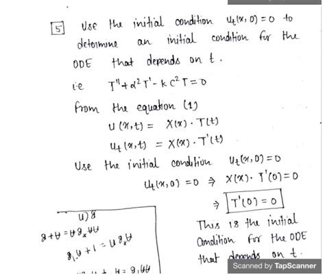 Solved Separation Of Variables Consider The Linear Partial