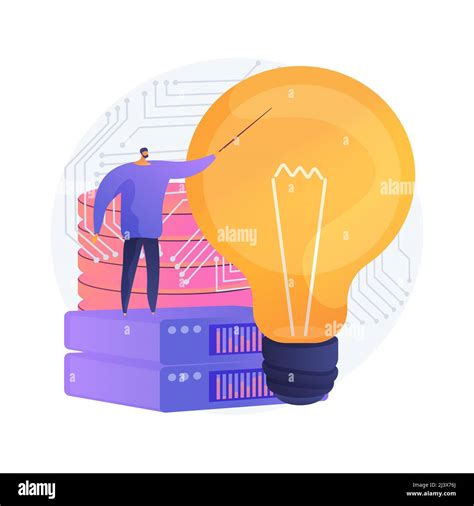 Innovative Big Data Solutions Abstract Concept Vector Illustration Big