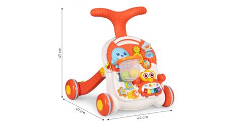 Detské Interaktívne Chodítko 2v1 červené