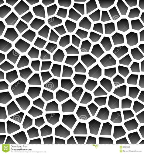 Voronoi Fractal Geometric Pattern