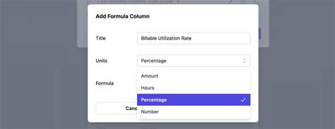 Documentation How To Add Formulas To The Dashboard Metric Ai