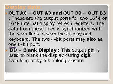 8279 KEYBOARD AND DISPLAY INTERFACING Features It Is