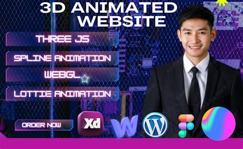 Interactive D Animated Website D Animation Spline Scrolling Animation Lottie By Laurel Posh