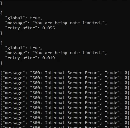 Errors Across Several Endpoints Issue Discord Discord Api Docs Github