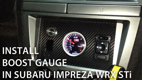 wrx boost gauge install at henry briggs blog