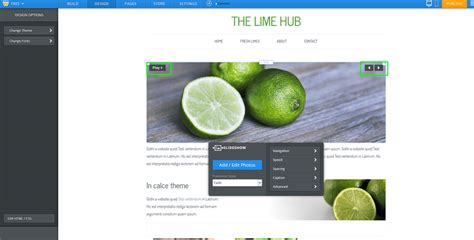 How To Customize The Caption Area Of The Weebly Slideshow Element Editor Tricks
