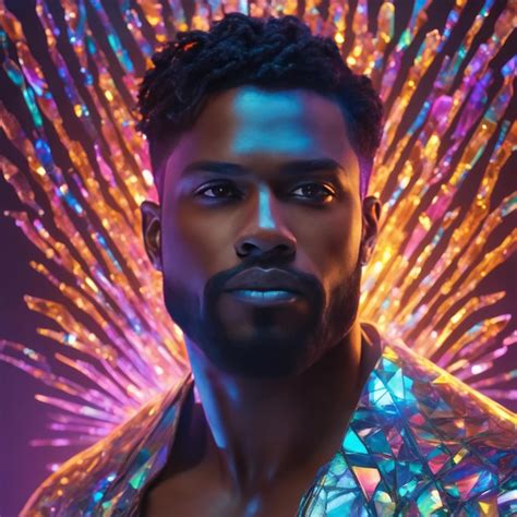 Premium Photo Portrait Of Handsome African American Man With Crown