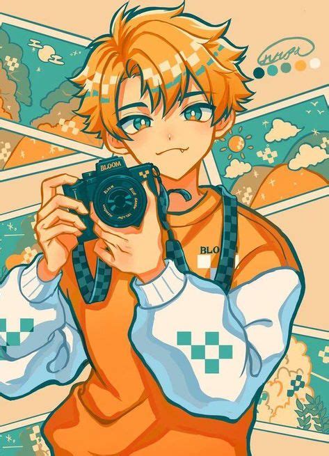 かわいいアニメの少年 すごい絵 漫画アート イラスト 創作