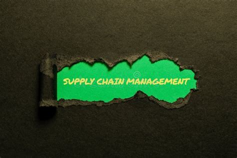 Sign Displaying Supply Chain Management Word Written On Aspects Of Modern Smart Company