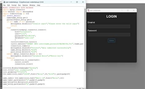 🚀 Login Form With Mysql Backend Using Python And Ttkbootstrap 🖥️🔐 Hari Krishna R