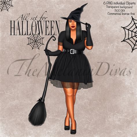 Halloween Girl Clipart Black Girl In Halloween Costume Black Woman