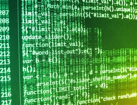 Coding Programming Source Code Screen Stock Illustration Illustration Of High Glow