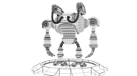 Robot Model Deadsec 3d Model Turbosquid 1956858