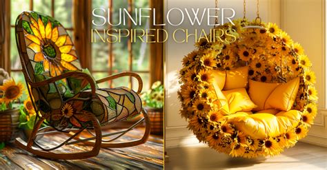 Golden Glow Sunflower Inspired Chairs That Bring Sunshine Indoors