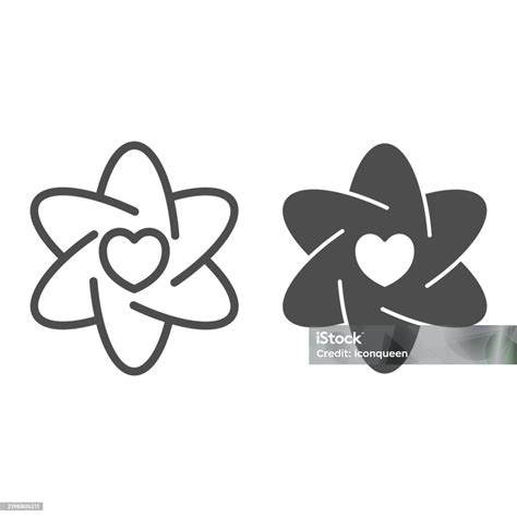 육각형 꽃잎은 하트 라인과 단단한 아이콘 심리학 개념으로 꽃을 피웁니다 벡터 그래픽 사랑과 꽃 흰색 배경에 하트 모양 기호