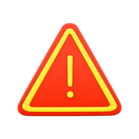 3d Warning Sign Icon 3d Turbosquid 2066420