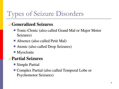 Ppt Seizure Disorders Causes And Types Powerpoint Presentation Free