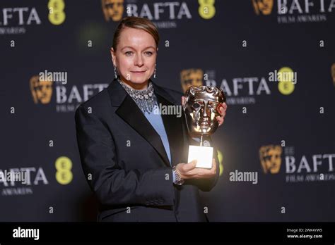 Samantha Morton Winner Of The Bafta Fellowship Award Poses For Photographers At The 77th