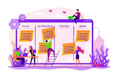 Premium Vector Task Management It App Interface Template