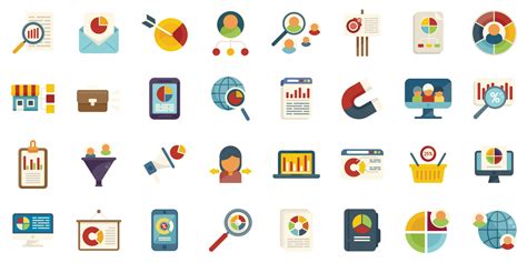 Market Segmentation Icons Set Flat Vector Customer Audience 16817233